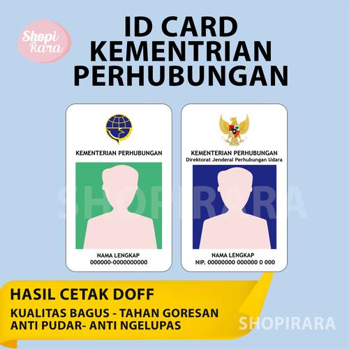 Jual ID CARD Kementrian Perhubungan custom UV kartu emoney, brizzi ...