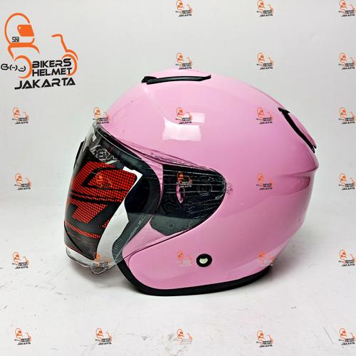 Jual HELM KYOTO SOLID PINK SALEM HALF FACE SNI KBS - Jakarta Utara ...