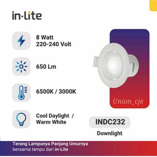 Jual INLITE Lampu SPOTLIGHT LED 8W 8 watt Lampu Sorot INDC232 ...