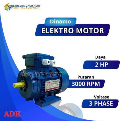 Jual Mesin Penggerak Dinamo 2 HP / 1.5 Kw ADK Dinamo 3 Phase B3 - 2 POLE 3000 RPM - Kota ...