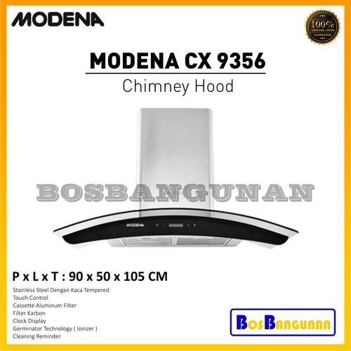 Jual Chimney Cooker Hood MODENA CX 9356 / Cooker Hood MODENA CX9356 ...