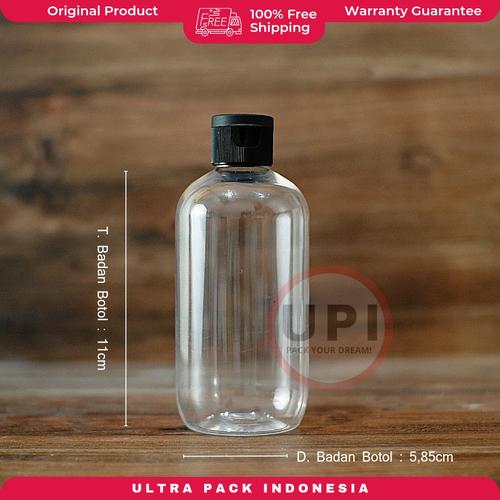 Jual BOTOL FLIPTOP 250ML / BOTOL PET SBR 250ML CLEAR + FLIP TOP - Putih ...