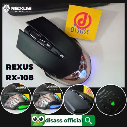 Jual REXUS RX-108 Mouse Wireless Gaming Rexus 108 RGB Rechargeable ...
