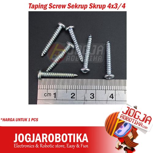 Jual Taping Screw Sekrup Skrup 4x3/4 - Kab. Sleman - Jogjarobotika ...