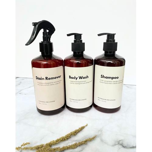 Jual Botol Sabun Refill Pump Spray Minimalis Aesthetic 500 ml - Amber ...