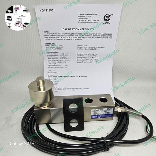 Jual LOAD CELL ZEMIC H8C 1 TON + MOUNTING BOLA / LOAD CELL SHEAR BEAM ...
