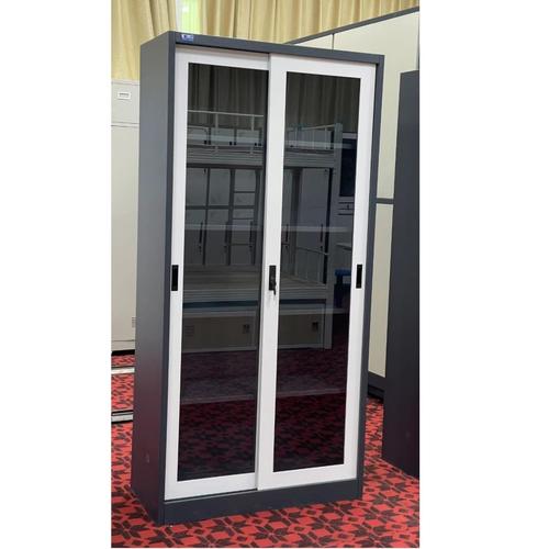 Jual Lemari almari besi full kaca sliding geser arsip dokumen 2 pintu ...