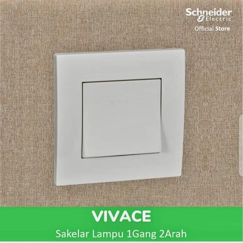 Jual SCHNEIDER VIVACE SAKLAR LAMPU 1 GANG 2 ARAH - KB31_WE_G3 NEW ...