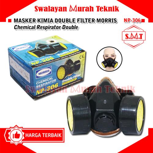 Jual Masker Kimia 2 Filter MORRIS NP-306 Chemical Respirator Double ...