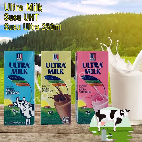 Promo Susu UHT * Ultra Milk * Susu Ultra Varian Rasa * 250ml - COKELAT ...