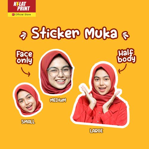 Jual Stiker Custom Face Wajah Suka Suka Sticker Muka - Small - Jakarta ...