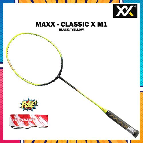 Jual Raket Badminton MAXX Classic X M1 BLACK/YELLOW TERBARU 2023 ...
