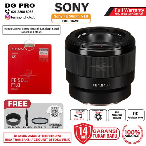 Jual Lensa Sony FE 50mm F1.8 Full Frame Camera Mirrorless Lensa Fix ...