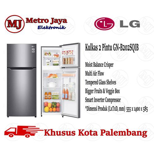 Jual Kulkas 2 Pintu LG GN-B202SQIB Kulkas LG 2 pintu Inverter GNB 202 ...