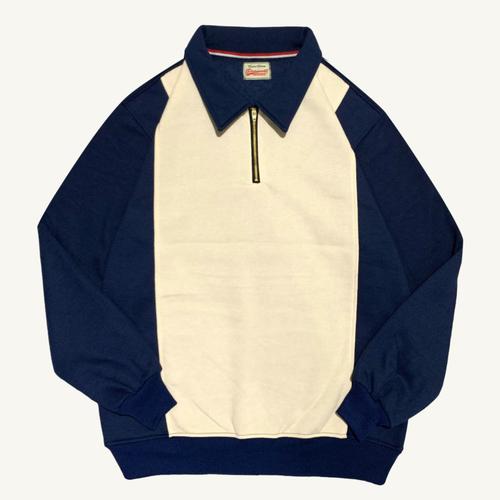Jual Jaket Pria Half Zip Model Sweater Rugby Outerwear Korean - Culture ...