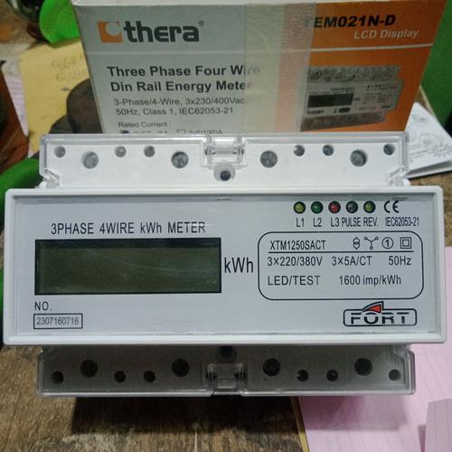 Jual KWH METER 3 PHASE MERK FORT XTM1250SACT 3x5A/CT/XTM1250SACT FORT - Kota Bandung - JAYA ...