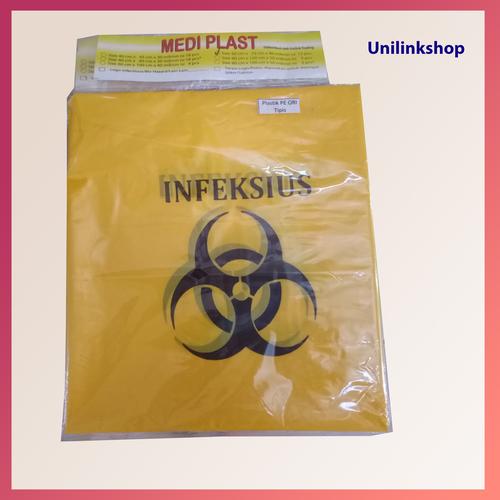 Jual Plastik Sampah Limbah Medis Logo Infeksius 50x75cm (PE ORI ...