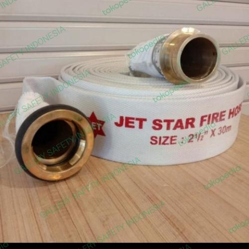 Jual FIRE HOSE CANVAS SELANG HYDRANT MERK JET STAR UKURAN 2 INCH×30 cm ...