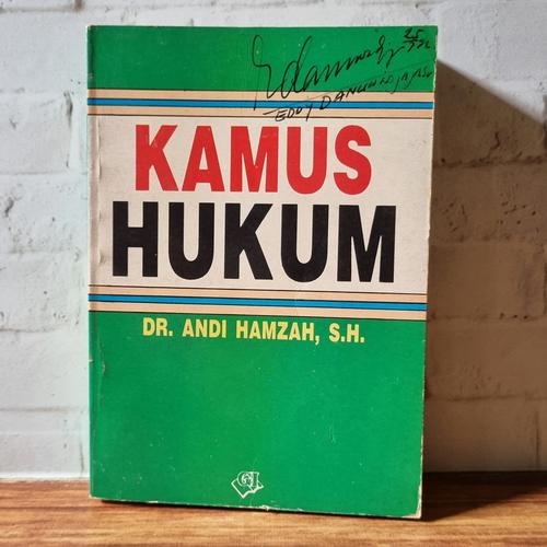 Jual Kamus Hukum Andi Hamzah Prof. Dr. Andi Hamzah S.H. Buku ORI (Langka) - Jakarta Selatan ...