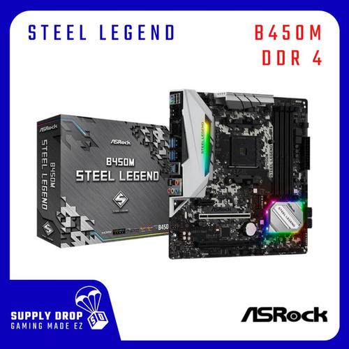 Jual Asrock B450M Steel Legend - Socket Am4 - Kota Tangerang Selatan ...