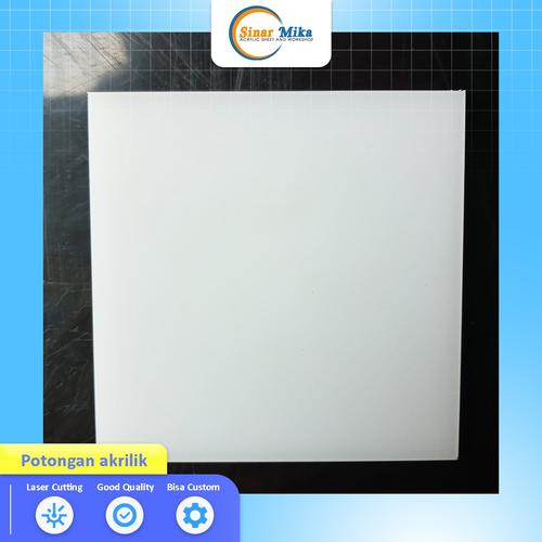 Jual akrilik potongan / acrylic laser cutting 3mm warna putih susu ...