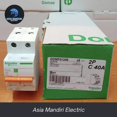 Jual MCB DOMAE 2P 40A DOMF01240 MCB NEW DOMAE 2P 40A 6KA SCHNEIDER ...