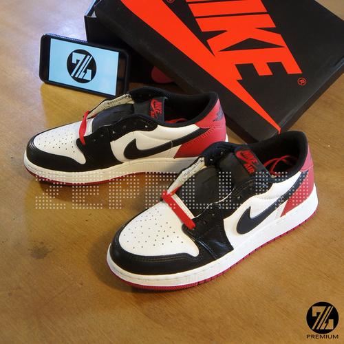 Jual SEPATU / SNEAKERS JORDAN 1 LOW OG BLACK TOE ( GS ) ORIGINAL - Kota ...