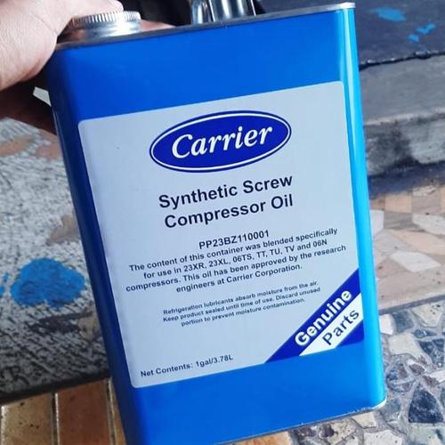Jual oli screw compressor / Carrier Synthetic Screw Compressor Oil ...