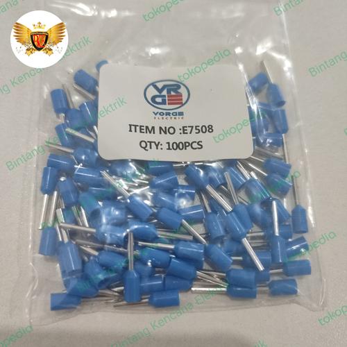 Jual FERRULES E7508 0.75mm insulated SKUN KABEL TUSUK e-7508 ferrules ...