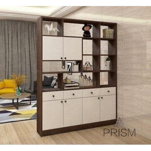 Jual Partisi Kayu Solid Pembatas Ruangan Room Divier Sekat Rak Lemari ...
