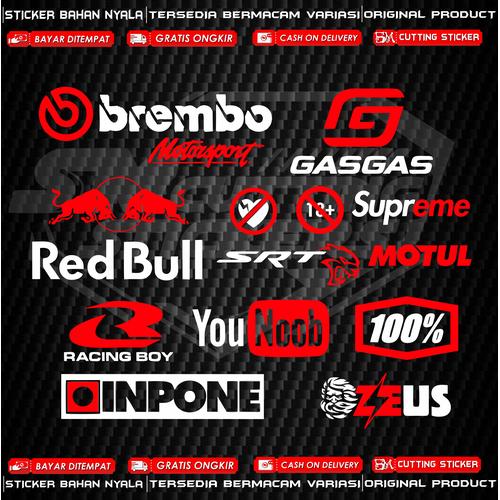 Jual STICKER AKSESORIS KEREN VARIASI LOGO IKLAN STICKER JDM STICKER ...