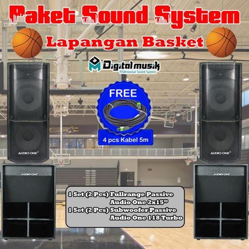 Jual PAKET SOUND SYSTEM LAPANGAN BASKET - PAKET SOUND SYSTEM AUDIO ONE ...