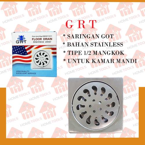 Jual Saringan Air Kamar Mandi Floor Drain 1/2 Mangkok GRT Stainless ...