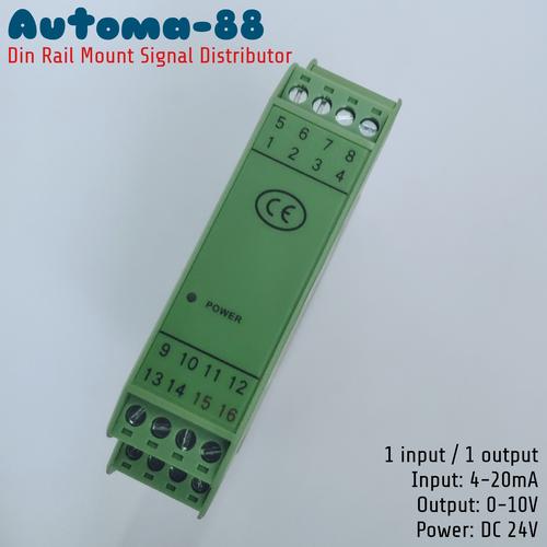 Jual Din Rail Signal Converter Distributor input 4-20mA output 0-10V ...