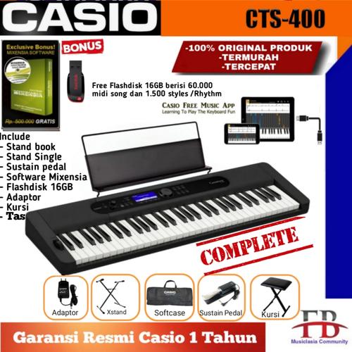 Jual Keyboard Casio CTS400 / CT S400 / CTS 400 / CTS-400 - keyboard ...