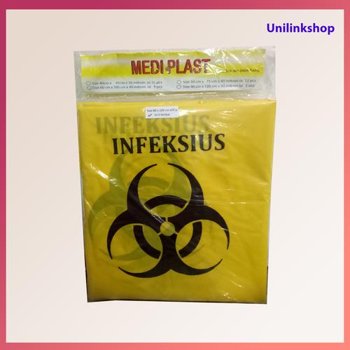 Jual Plastik Limbah Medis dan Industri B3 Bio Hazard PE-80x100cm (6lmbr ...