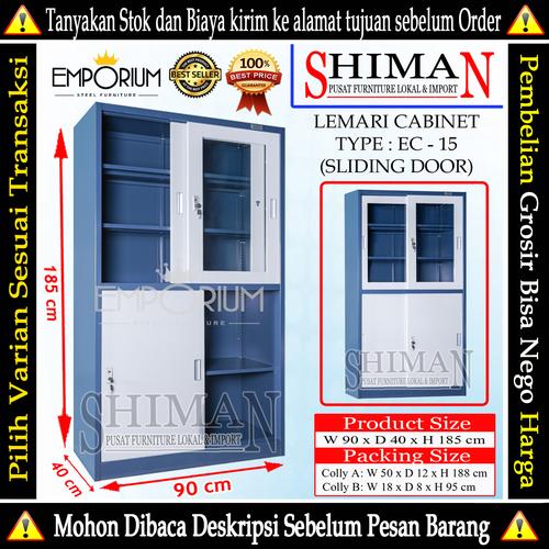 Jual Lemari Cabinet / Lemari Arsip / Sliding Door / Lemari Emporium EC ...