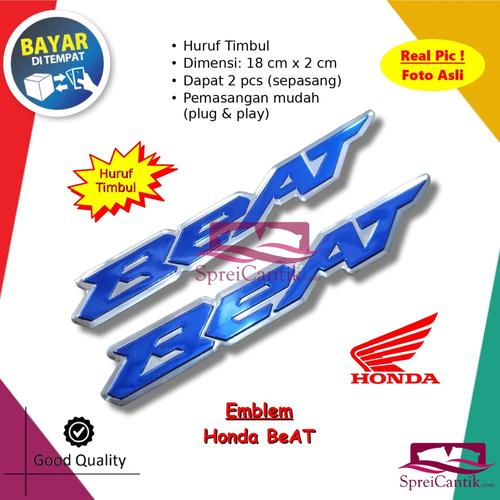 Jual Stiker Logo Emblem Motor BEAT Karbu Fi Esp Street Pop Deluxe New ...