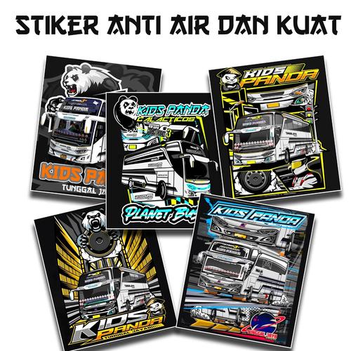 Jual sticker bus mania kids panda tahan panas dan air isi 5 pcs - Kab ...