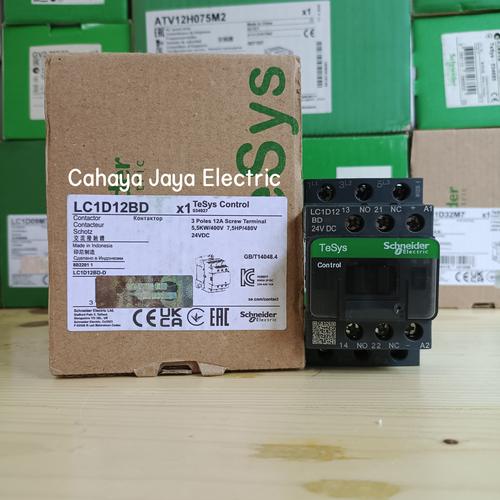 Jual Contactor Schneider 3P 12A LC1D12BD 24V ORIGINAL Made In Indonesia - Jakarta Pusat - CAHAYA ...