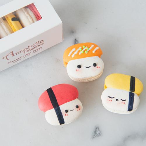 Promo Annabella Patisserie 3PCS Kawaii Sushi Macarons in Gift Box ...