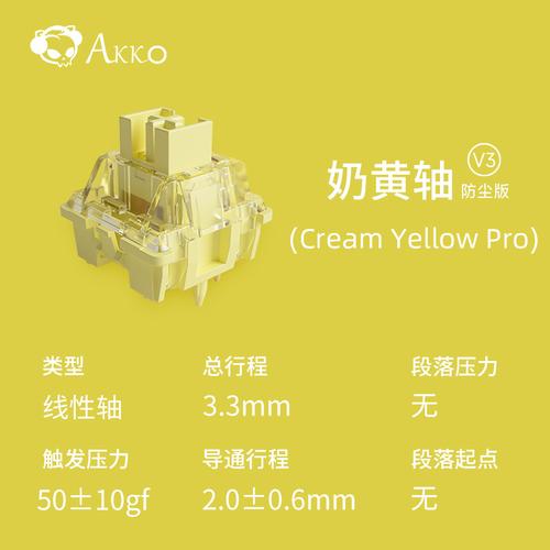 Jual Akko Cream Yellow V3 Pro - 5 PIN - Linear Switch - Keyboard ...