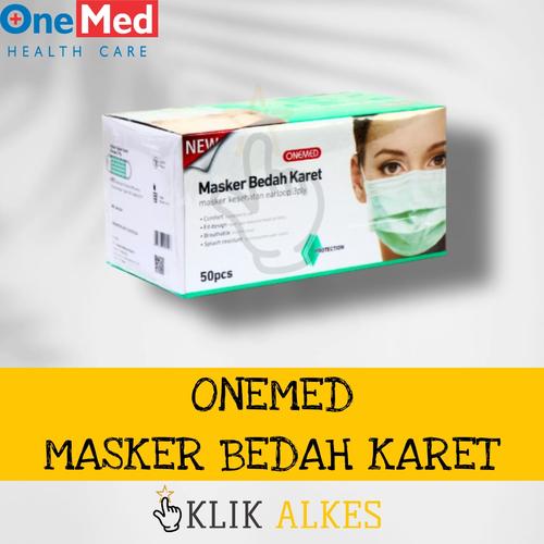 Jual Onemed Masker Bedah Karet Earloop 3 Ply Isi 50 Pcs - Ungu - Kota ...