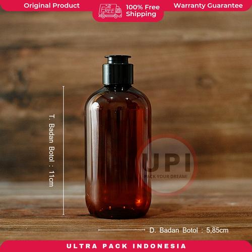Jual BOTOL FLIPTOP 250ML / BOTOL PET SBR 250ML AMBER & FLIP TOP JAMUR ...