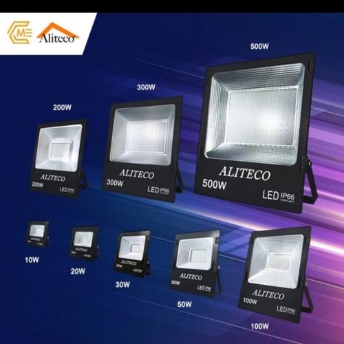 Jual ALITECO lampu sorot tembak led 50 100 200 300 500 watt jalan outdoor - COB ECO 50 WAT ...