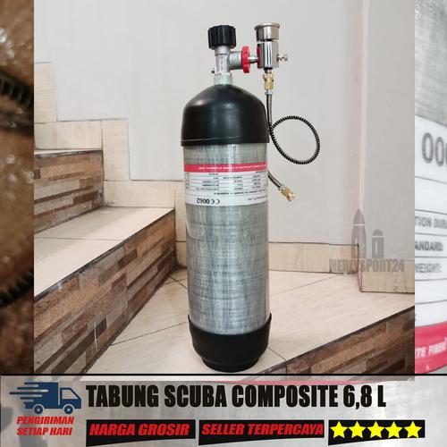 Promo Tabung Scuba 6,8 Liter Tabung Composite 6,8 Liter Set Tinggal ...