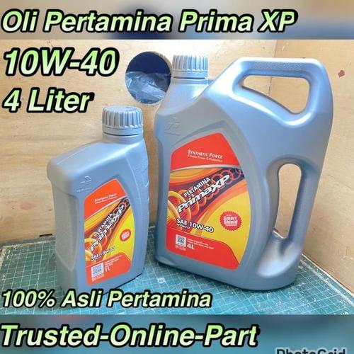 Jual Oli Pertamina Prima XP 10W-40 100% Asli Pertamina 1 Liter / 4 ...