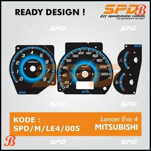 Jual READY DESIGN PANEL SPEEDOMETER CUSTOM MITSUBISHI LANCER EVO 4 ...