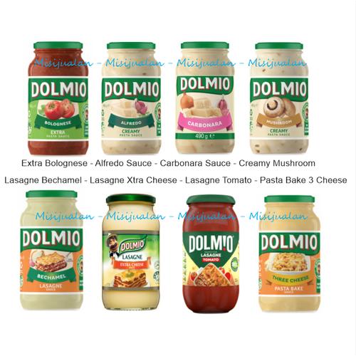 Jual Dolmio Pasta Sauce Xtra Bolognese Alfredo Carbonara Mushroom ...