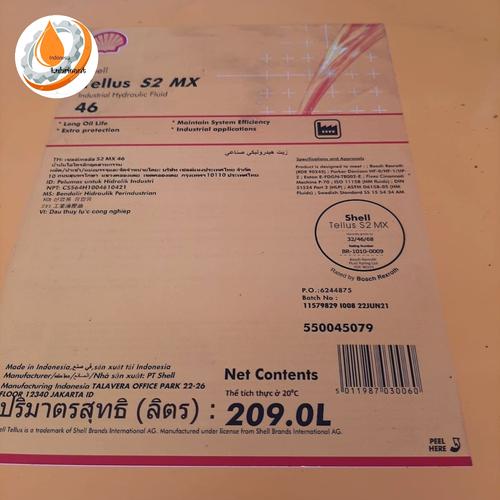 Jual Shell Tellus S2 MX 46 Oil Hidrolik Fluid ISO VG 46 100% Original ...